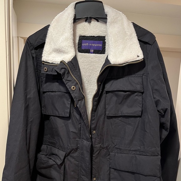 Madden Girl | Jackets & Coats | Madden Girl Navy Sherpa Lined Navy ...